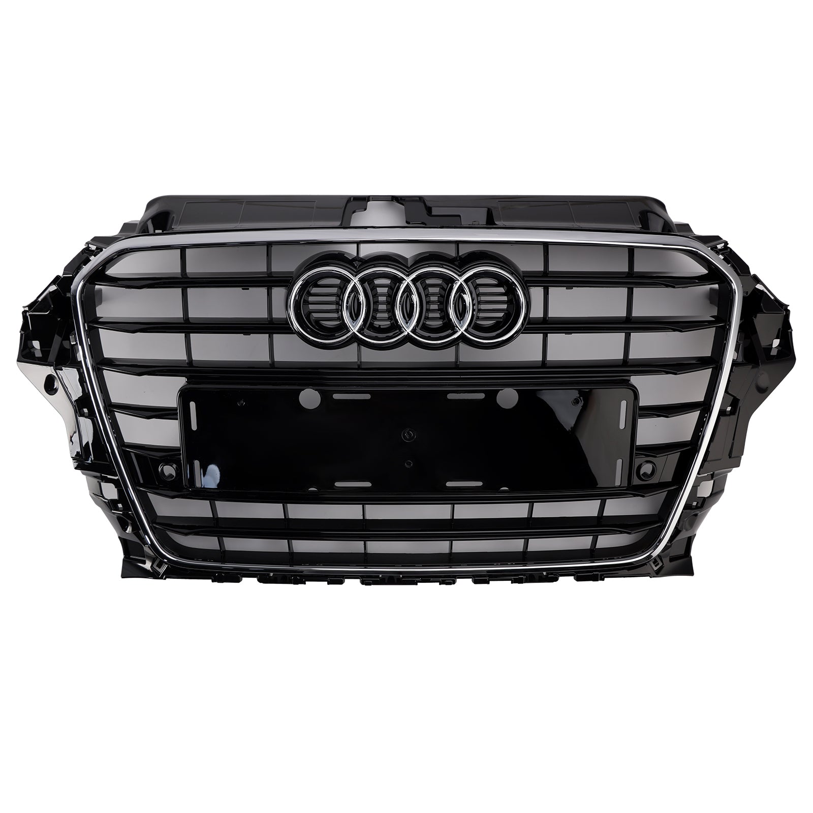S3 Style Grill For 2013-2016 Audi A3/ A3 Sline/ S3 Front Bumper Chrome ...